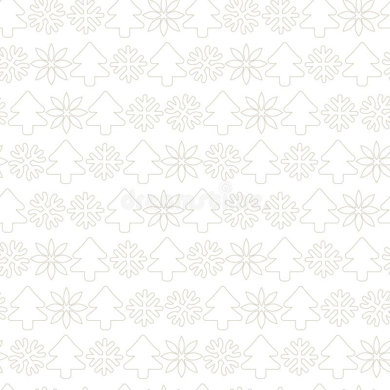 Brown Christmas Tree Seamless Pattern Design Stock Vector ...