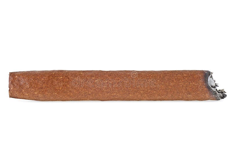 Brown Cigar Burned, White Background Stock Photo - Image of brown ... Brown Cigar Burned, White Background Stock Photo - Image of brown ...