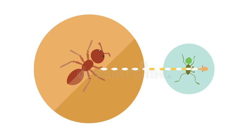 Brown Circle with Ants, Symbolizes Pests, Nature, or Tiny Creatures ...