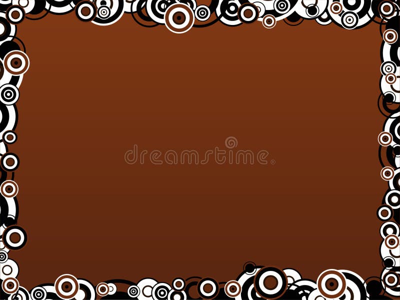 Brown Circle Border stock vector. Illustration of circles - 2750130