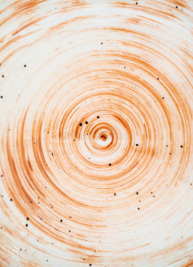 Brown Circles on Light Background and Black Ruffle. Spiral Stock Photo ...