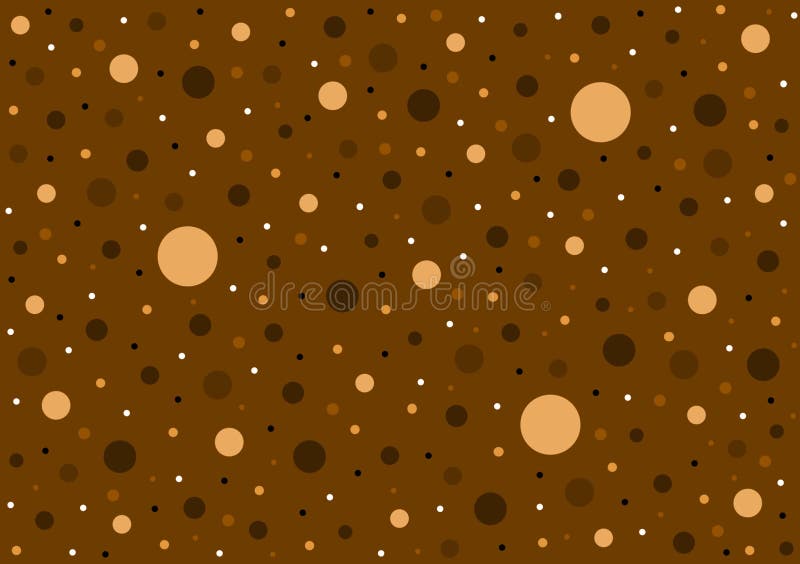 Brown Circles Pattern Backgrounds Design Wallpaper Stock Illustration ...