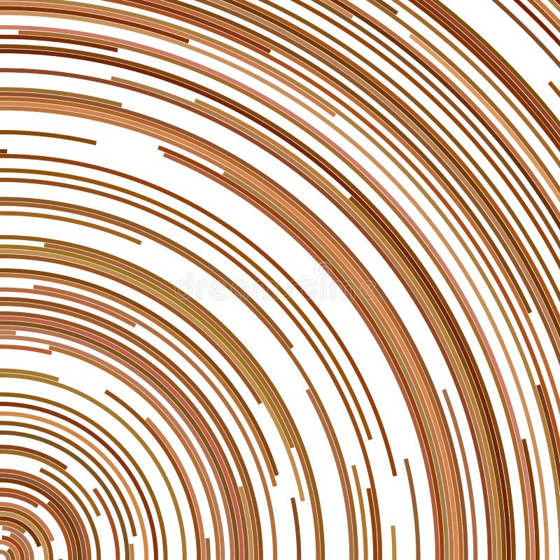 Brown Circular Background - Vector Graphic from Concentric Curved Lines ...