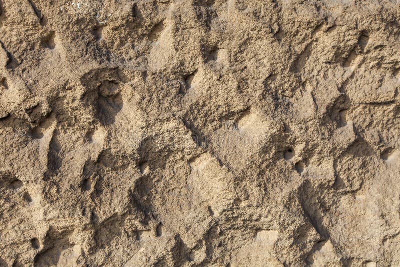 Brown Clay Earthen Wall Texture Background Stock Image - Image of rough ...