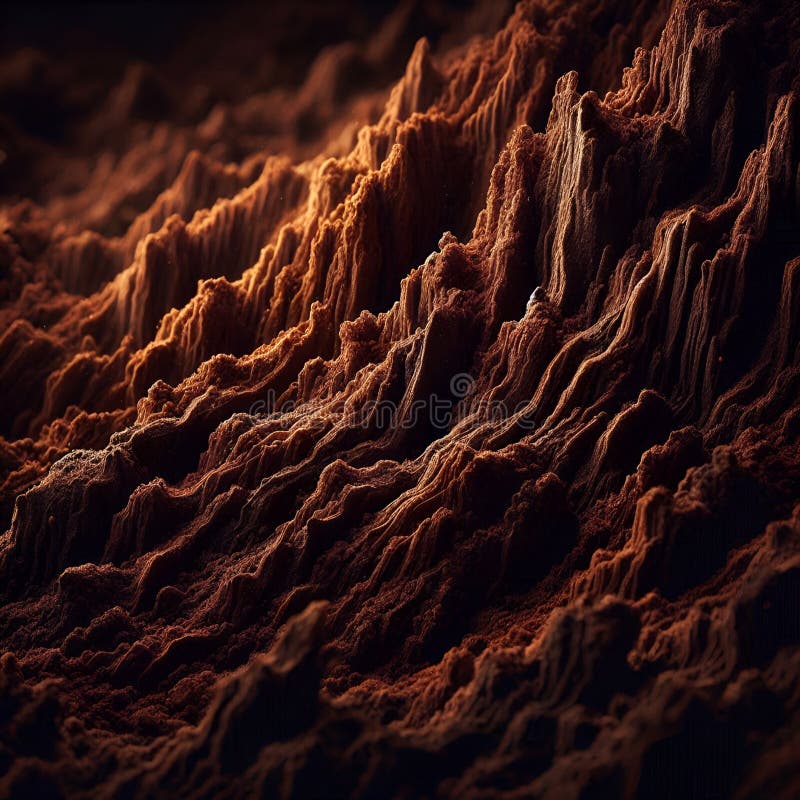 Brown Clay and Powder: Fine Texture. Stock Illustration - Illustration ...