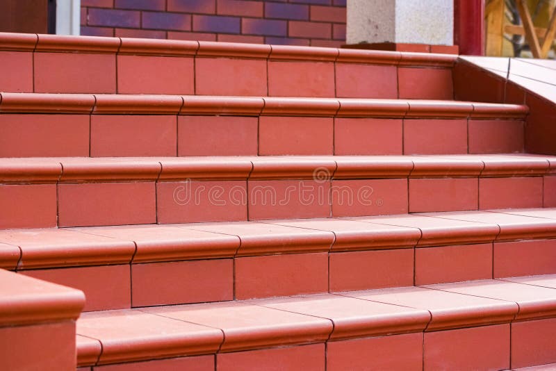 Brown clinker tile porch stock photo. Image of floor - 207148758