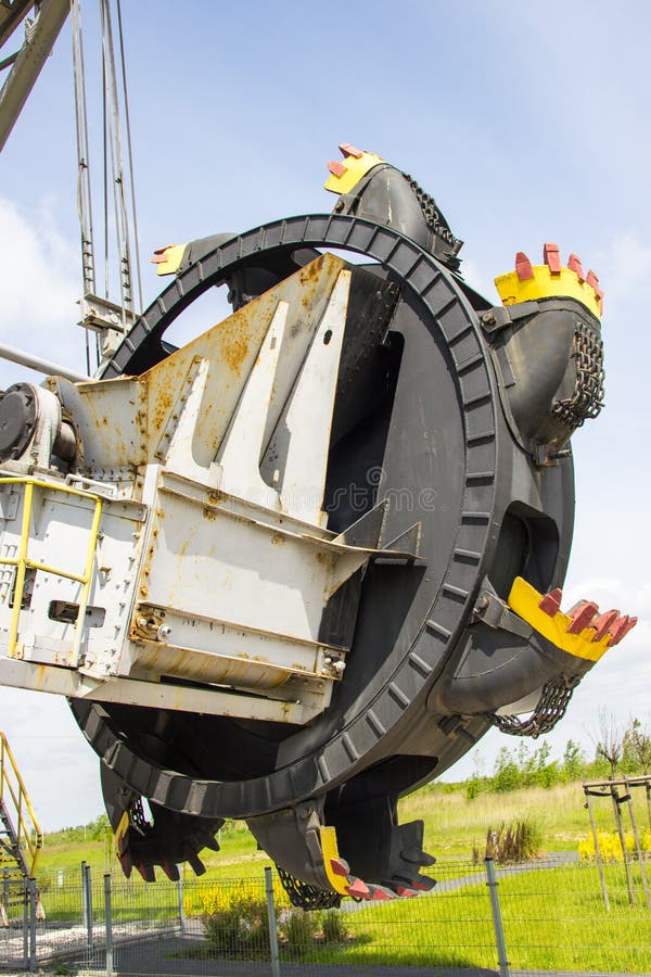 Opencast Brown Coal Mine. Excavator SchRs-315. Extractive Industry ...