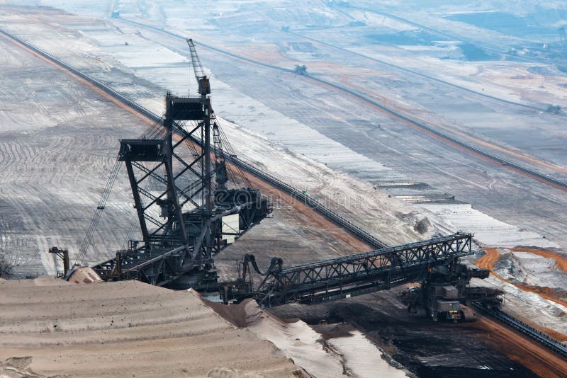 At the brown coal mine stock image. Image of coal, natural - 24441213