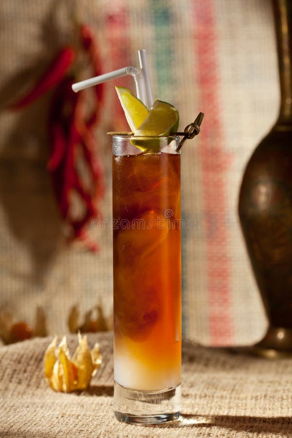 Brown Cocktail stock photo. Image of cocktail, cool, glass - 53399486