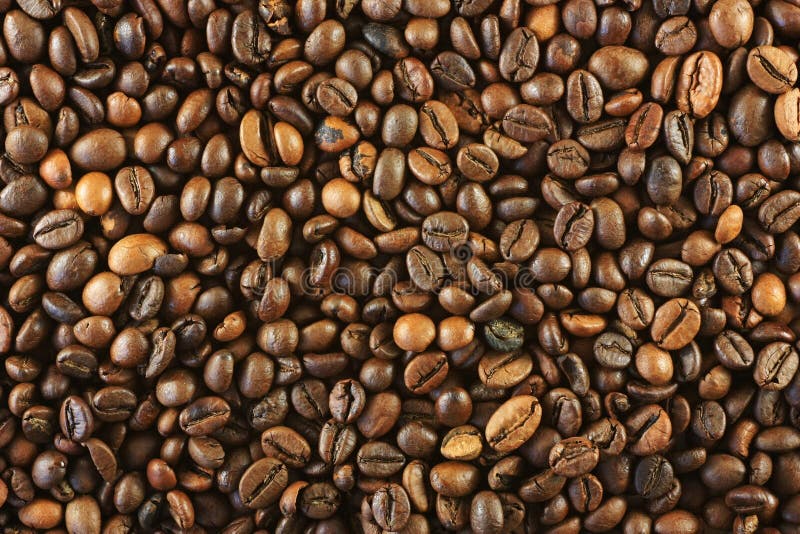 Brown Coffee Beans Lie Loose Stock Image - Image of nature, espresso ...