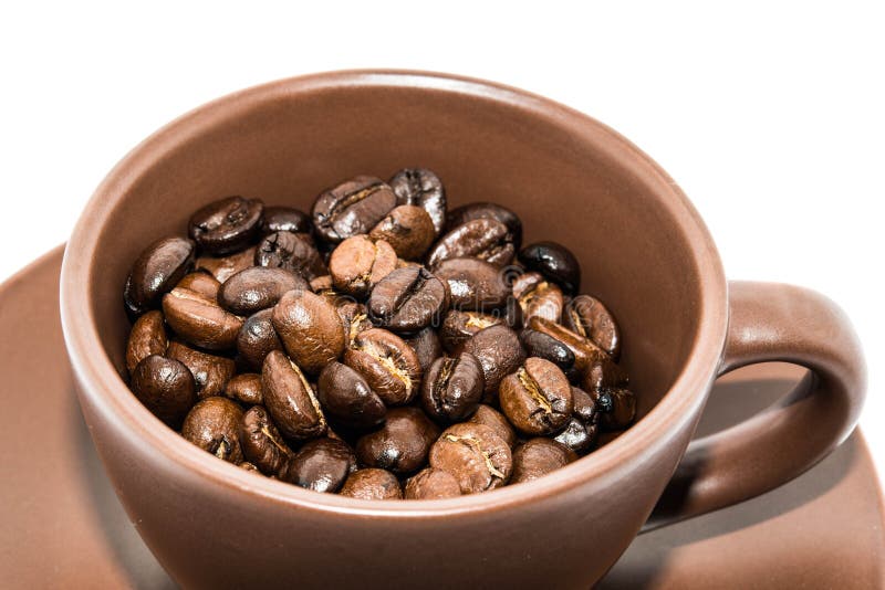 Brown Coffee in Cup stock image. Image of shop, natural - 45812525