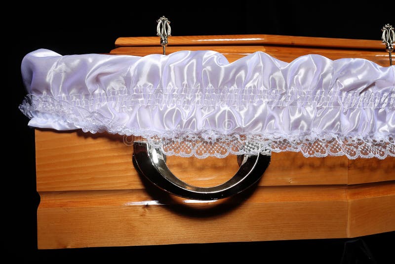 Brown Coffin, Close-up View Stock Photo - Image of grave, spooky: 72310370