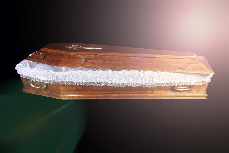 Brown coffin stock photo. Image of cross, morbid, sarcophagus - 24787722