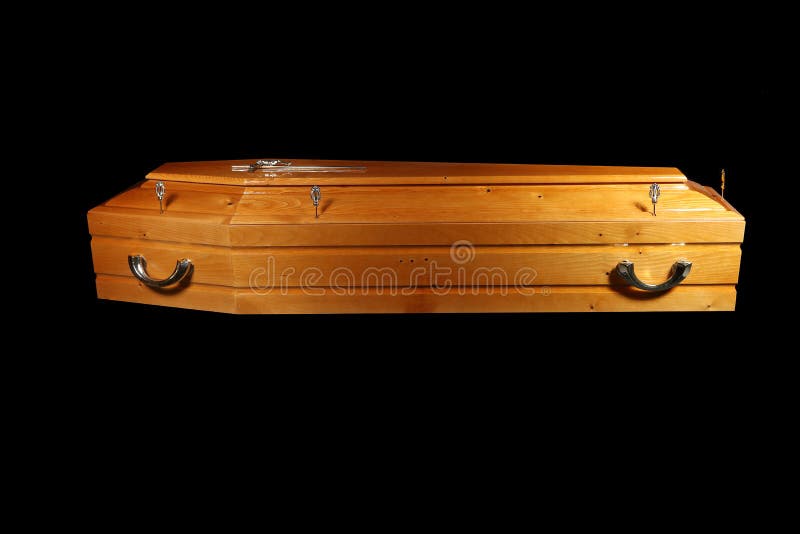 Brown coffin stock image. Image of dead, macabre, funereally - 72005997