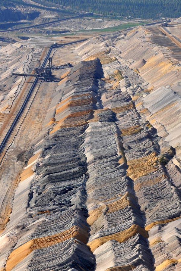 A brown cole mine stock photo. Image of lignite, large - 22412018