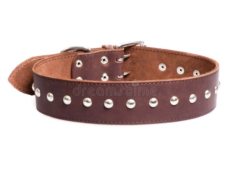 Brown collar stock photo. Image of control, isolated - 20320588