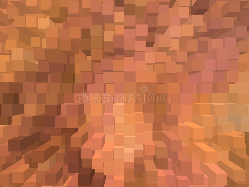 Brown Color Blocks Pattern Background Stock Illustration - Illustration ...