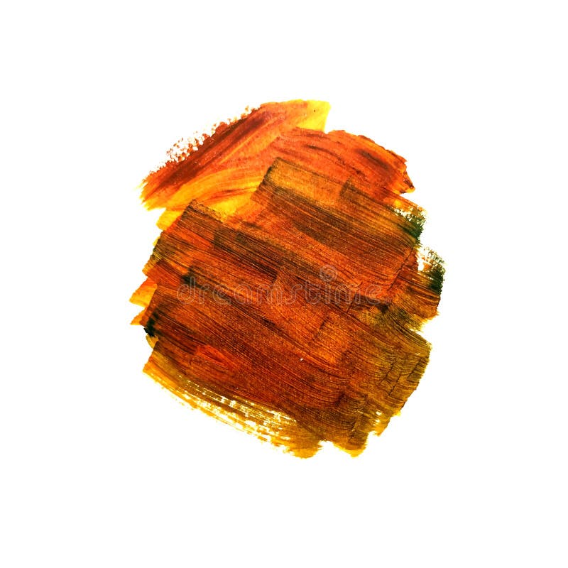 Brown Color Brush Stroke Watercolor Design Background Stock Vector ...