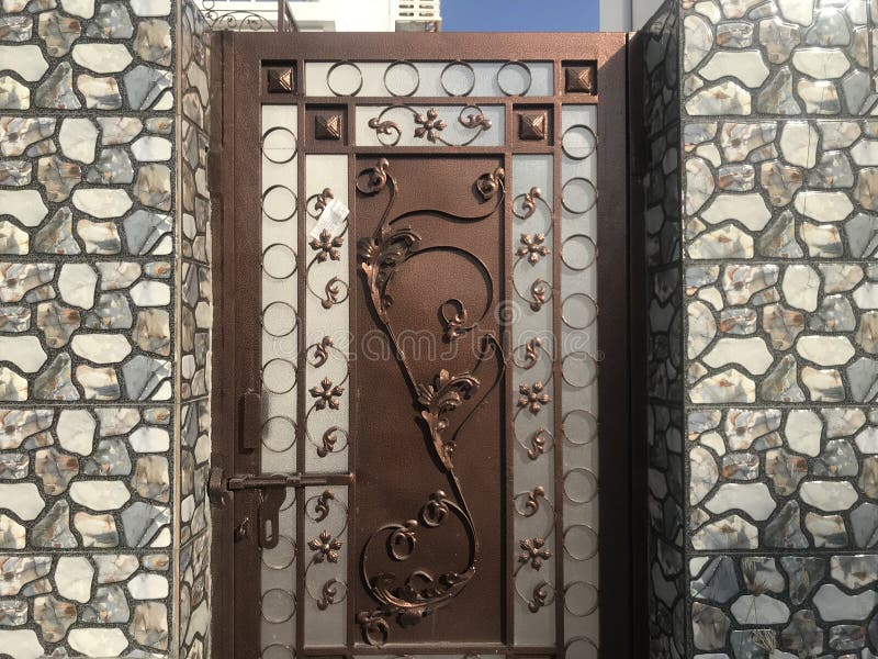 Brown Color Galvanized Enamel Painted Prefabricated Single Leaf Wicked ...