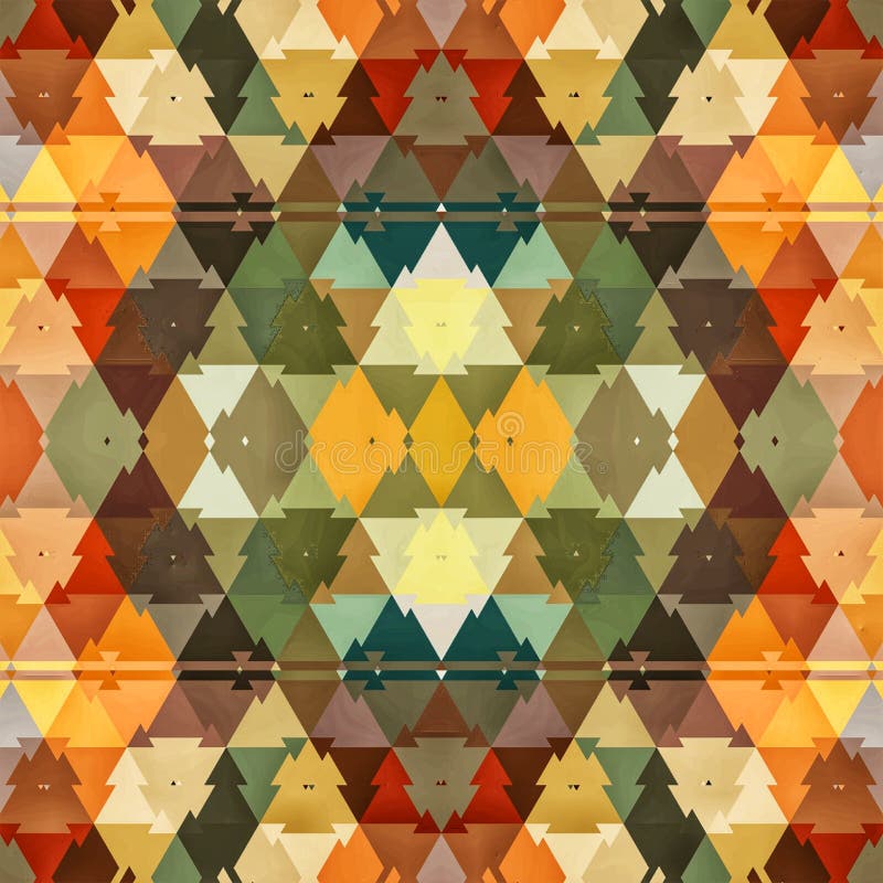 Brown Color Geometric Abstract Pattern Background Stock Illustration ...