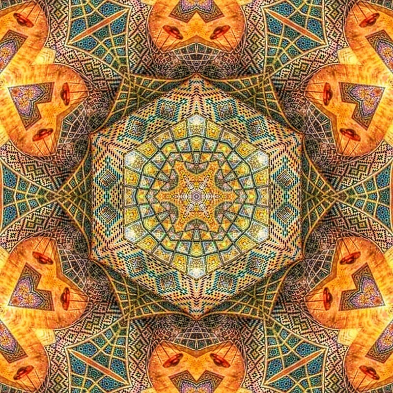 Brown Color Geometric Abstract Pattern Background Stock Illustration ...