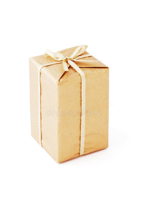 Brown color gift box stock photo. Image of valentines - 6569454