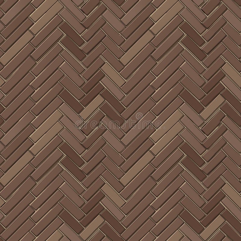 Brown Color Herringbone Tile Seamless Pattern Stock Illustration ...