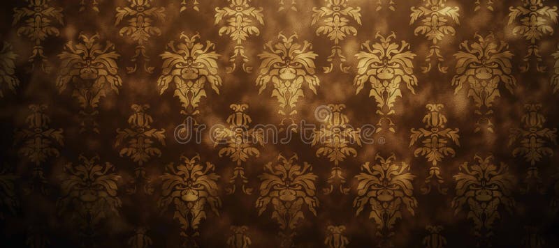 Brown Color Motif Pattern Fabric Background Stock Illustration ...