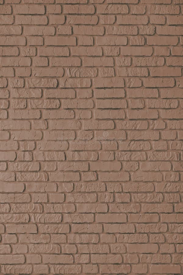 Brown Color Painted Brick Wall Texture, Brickwork, Masonry of Stone ...