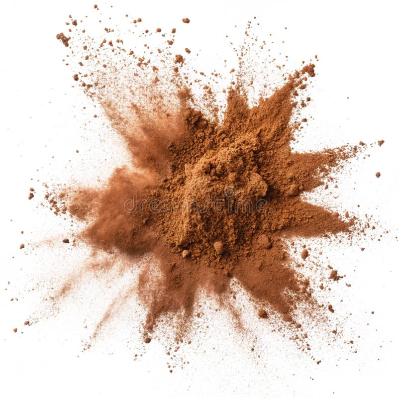Brown Color Powder Explosion Stock Illustration - Illustration of ...