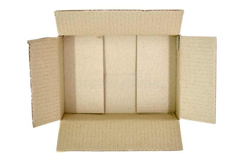 Brown colored paper box stock image. Image of paper - 180066217