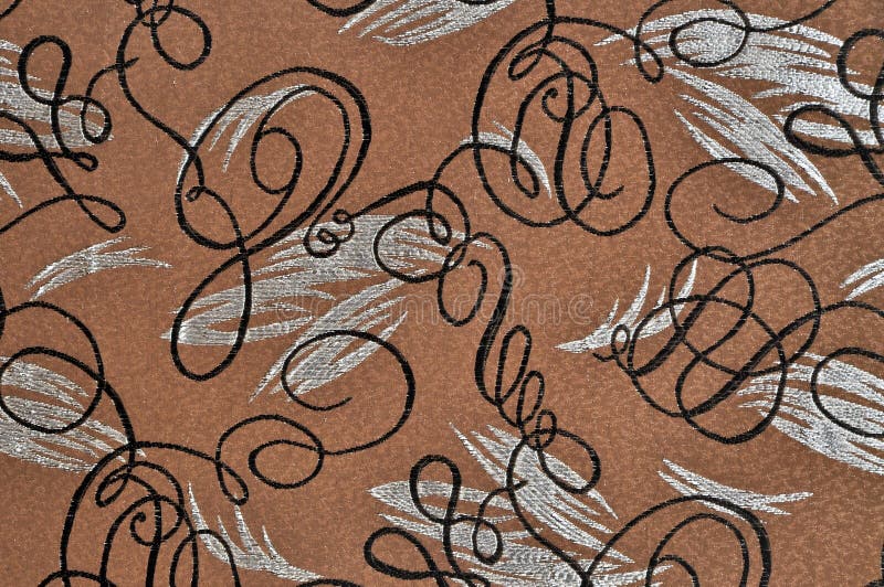 Brown Colored Patterned Fabric Texture Stock Photo - Image of fibrous ...