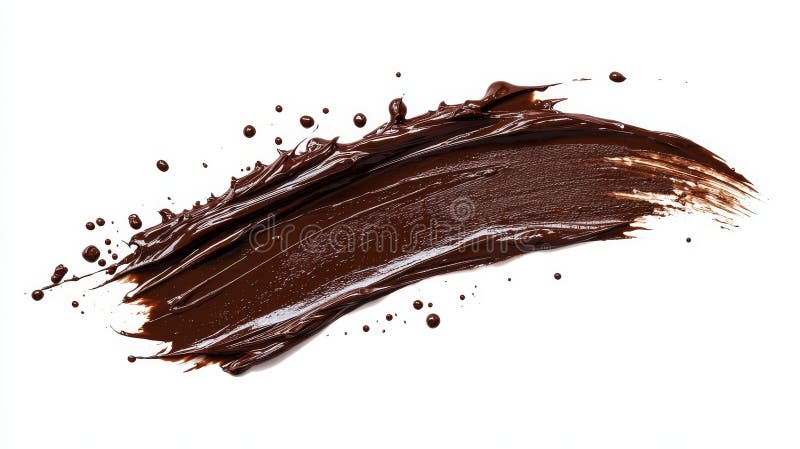 Brown Concealer Smear Based on Liquid Foundation Strokes with a Smooth ...