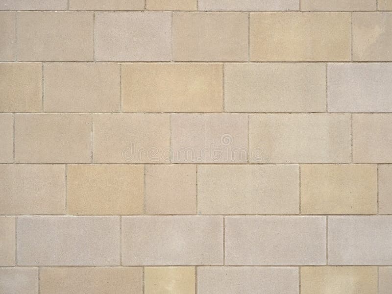 Brown Concrete Block Wall Background Stock Photo - Image of copy ...