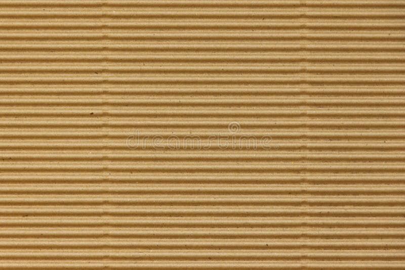 Brown Corrugated Board with a Horizontal Texture for Packaging. Striped ...
