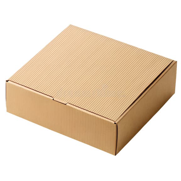 Brown Cardboard Gift Box Packaging Stock Photo Stock Illustration ...
