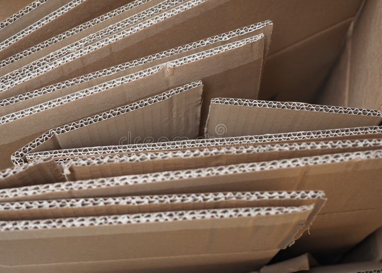 Brown Corrugated Cardboard Packets Stock Photo - Image of parcels ...