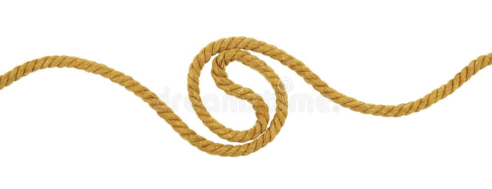 Brown cotton rope curl stock photo. Image of circle - 184052632