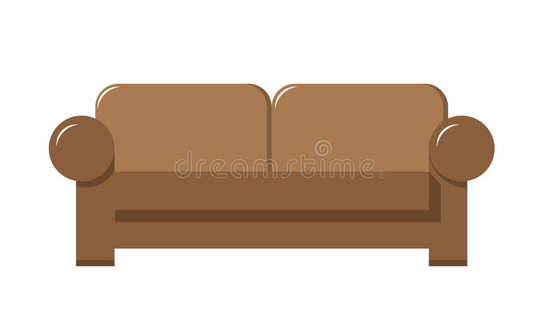 Couch stock illustration. Illustration of line, bottom - 884680