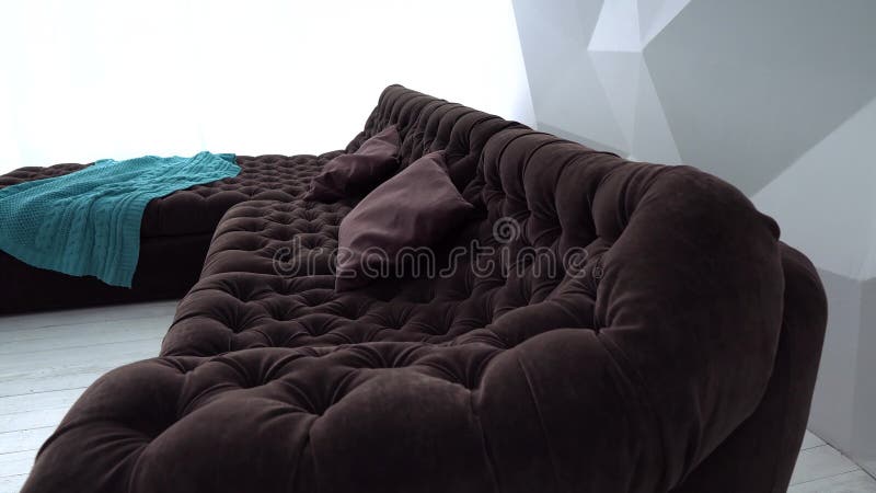 Brown Couch Surface with Holes Stock Footage - Video of beautiful ...