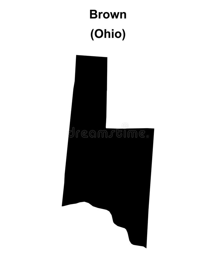 Brown outline map stock vector. Illustration of tourism - 361749397