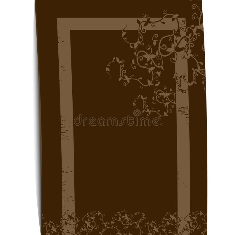 Brown cover stock vector. Illustration of paper, backdrop - 20873209