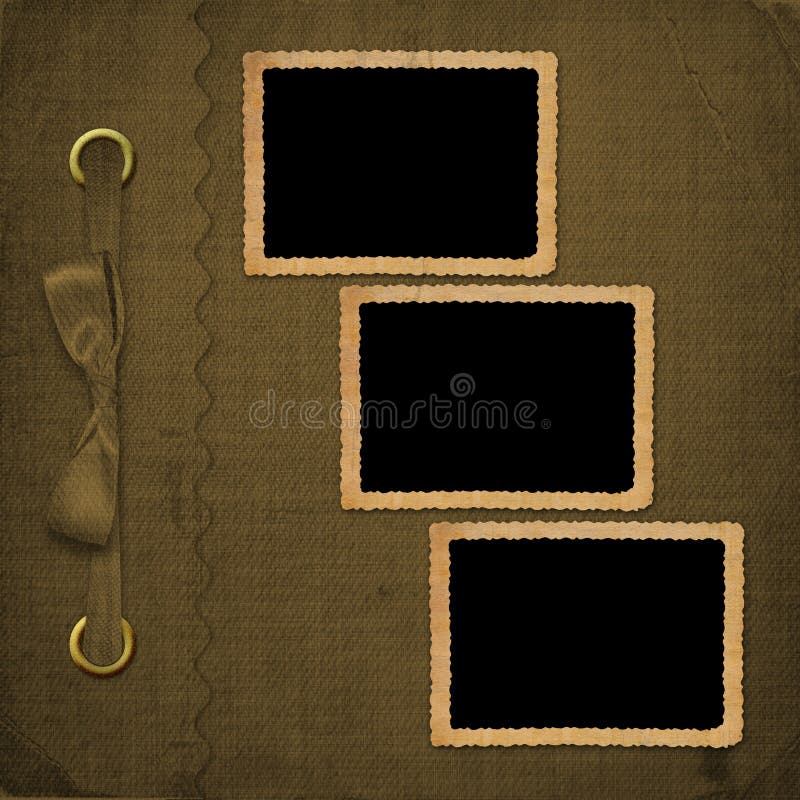Brown cover for an album stock illustration. Illustration of decoration ...