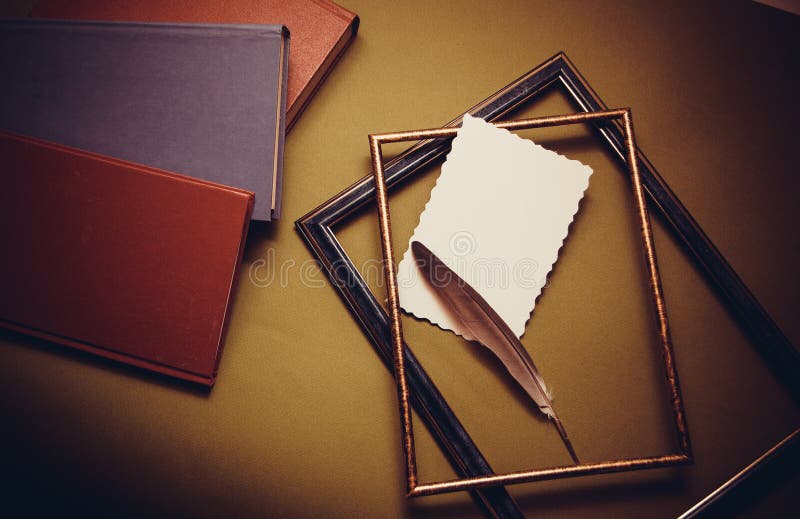 Brown cover books stock image. Image of leather, aged - 64200035