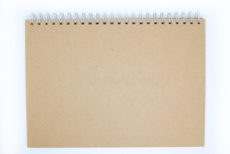 Brown Cover Notebook Background Stock Image - Image of object, note ...