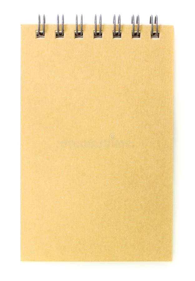 Brown Cover Notebook Recycle Paper Stock Photo - Image of grain ...