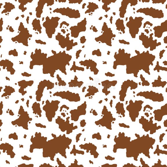Brown cow pattern stock vector. Illustration of cattle - 148862681