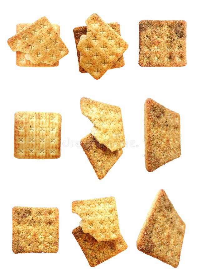 Brown crackers stock photo. Image of salt, closeup, bread - 78671610