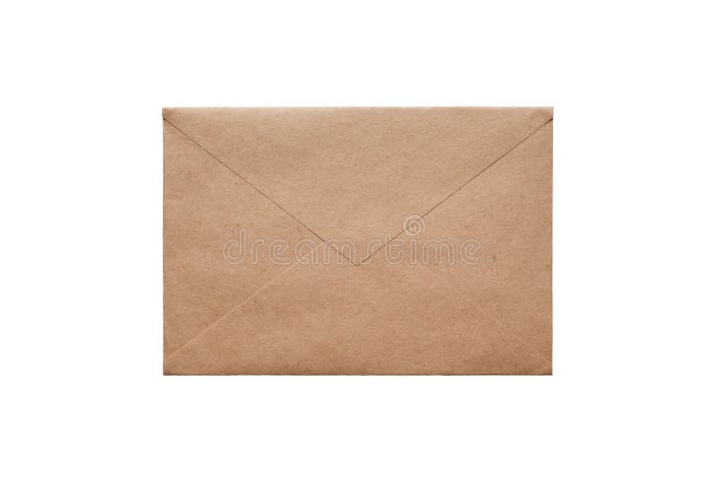 Brown craft envelope stock image. Image of pack, isolated - 79862271