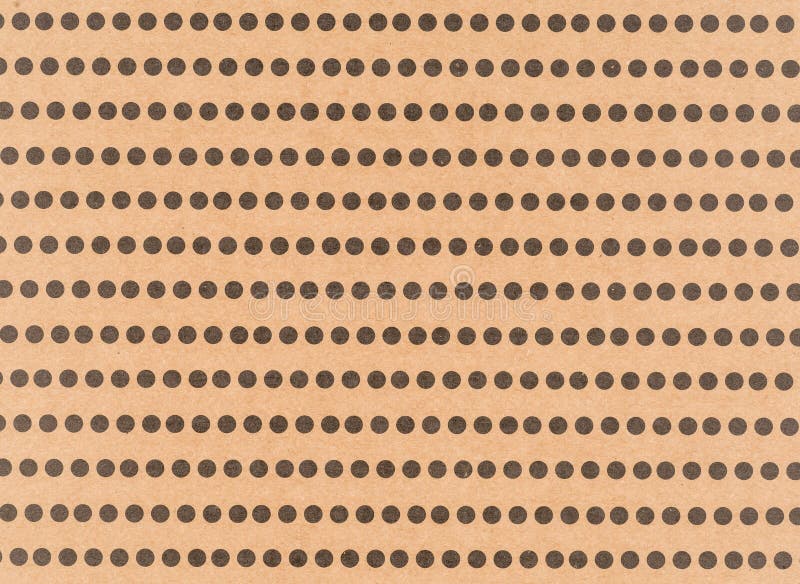 Brown Craft Paper with Black Dotted Lines Stock Photo - Image of ...